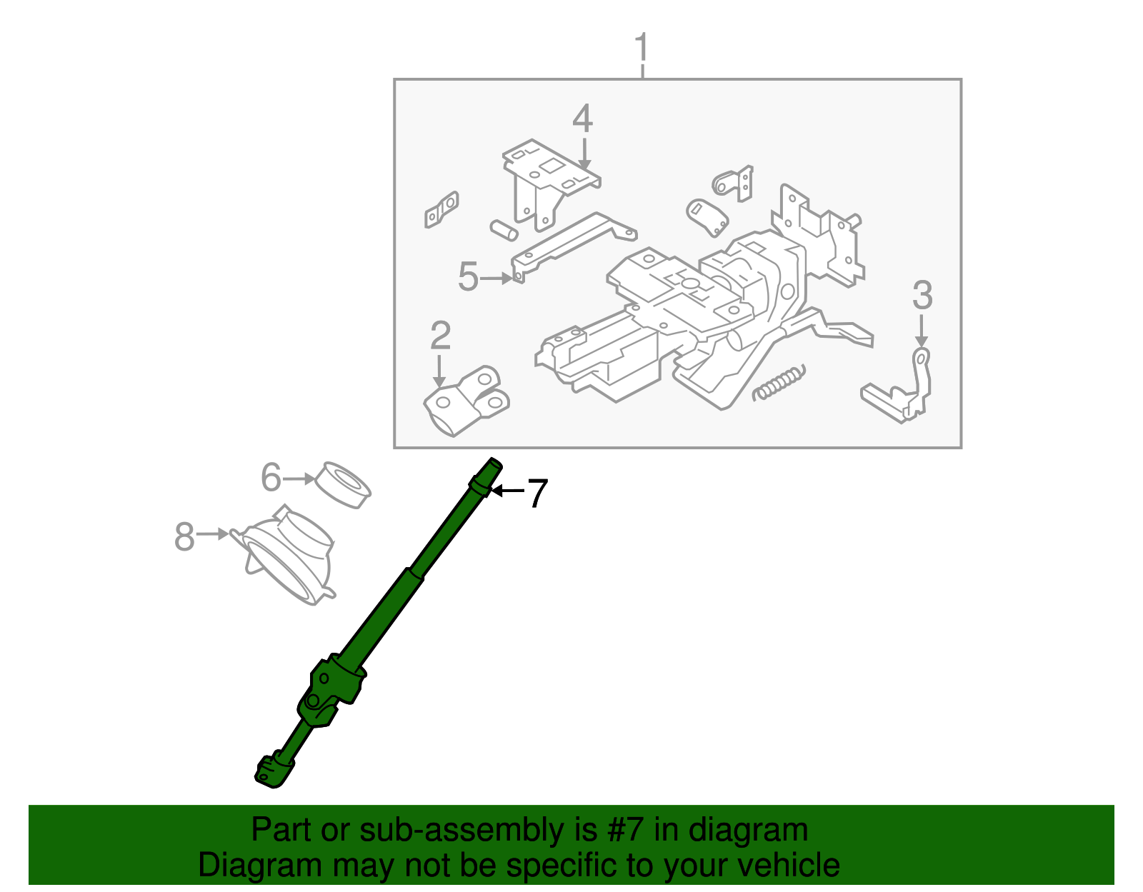 2009-2014 Nissan Murano Lower Joint 48080-1AA0A | QuirkParts