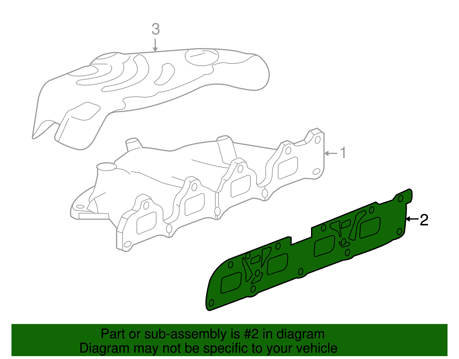 2013-2017 GM Exhaust Manifold Gasket 12646199 GM | GMPartsDirect.com