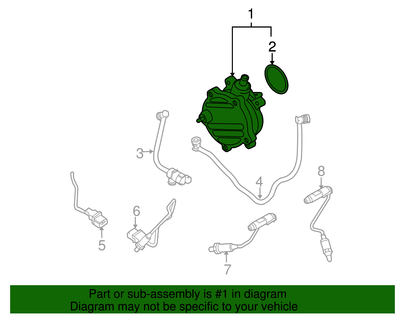 2002-2013 BMW | Vacuum Pump | 11-66-7-635-657 | BMW OEM Parts Store