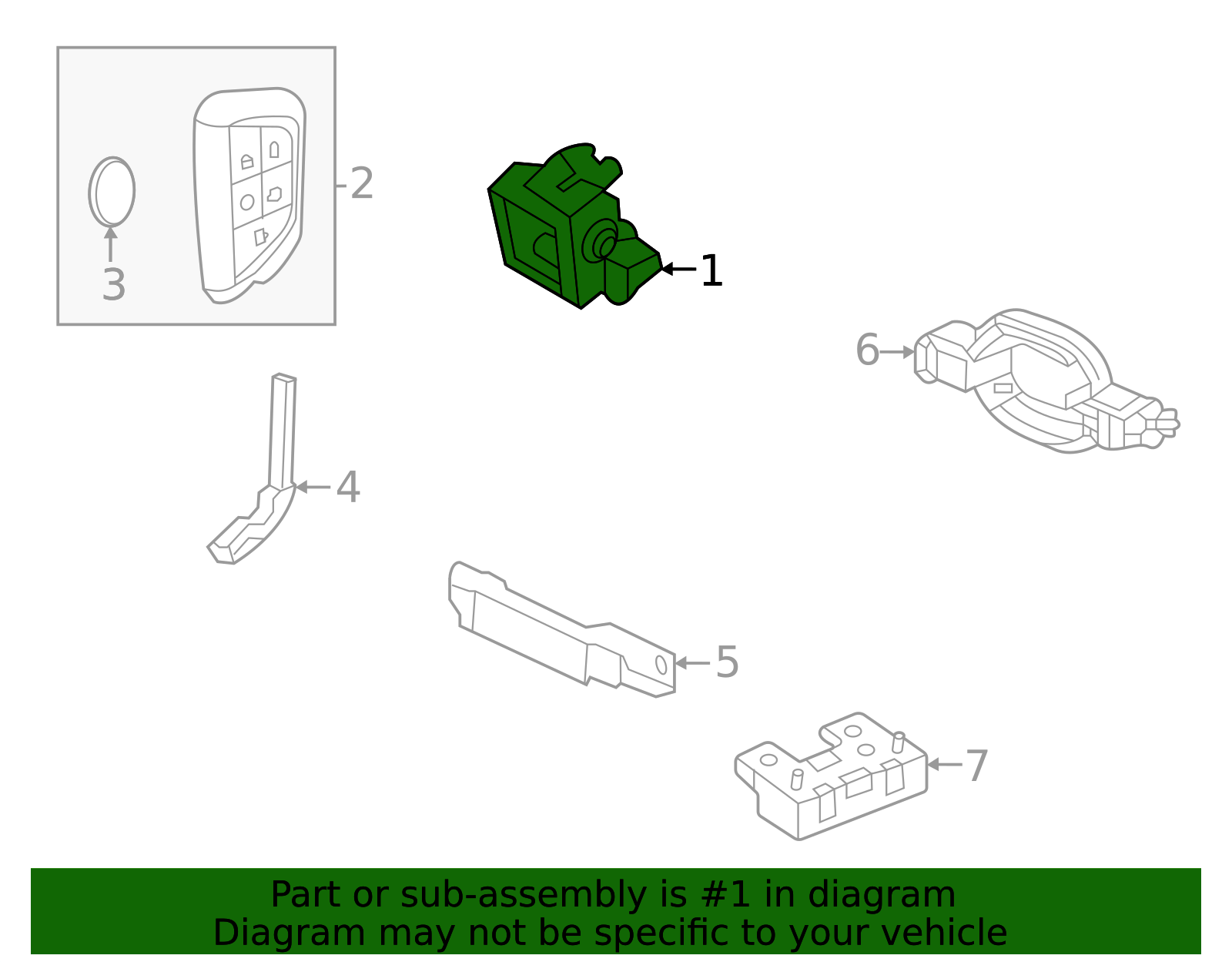 2020-2025 GM Tire Pressure Monitoring System (TPMS) Receiver 13554426 ...