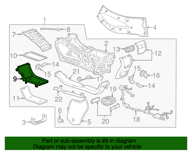 2017-2019 Buick LaCrosse F Plate 26223068 | GMPartsDirect.com