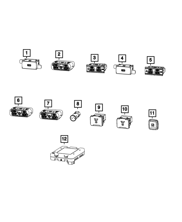 2019-2021 Ram Media Hub USB Port 68272254AE | Mopar eStore