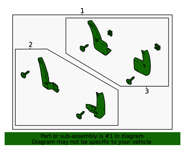 2022-2024 Honda Civic Splash Guard Set 08P00-T20-100 | OEM Parts Online