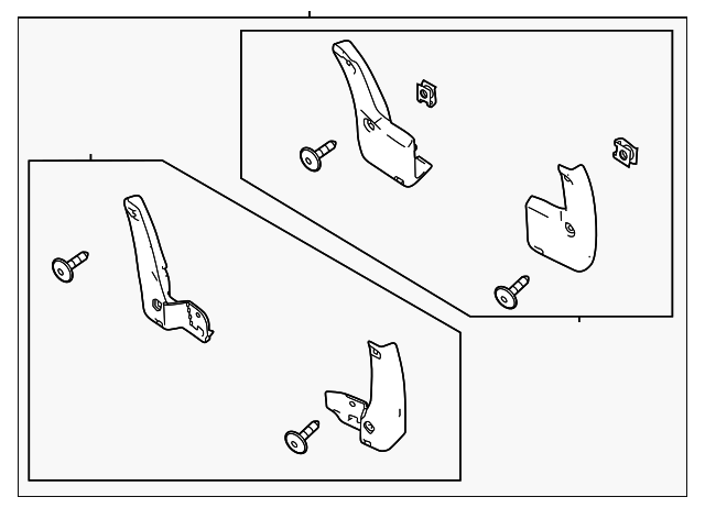 2022-2024 Honda Civic Splash Guard Set 08P00-T20-100 | OEM Parts Online