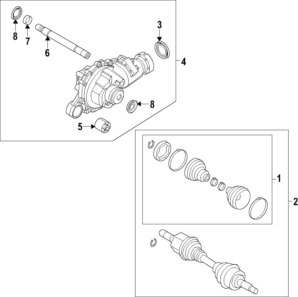 2024 Ford Ranger Carrier Assembly MB3Z-4141-X | QuirkParts