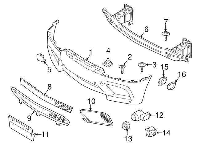 51117258347 - 2010-2014 BMW Bumper Cover (51-11-7-258-347) | BMW of ...