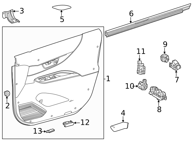 68171-48080 - Belt Weather-Strip 2021-2024 Toyota Venza | Group 1 Auto ...