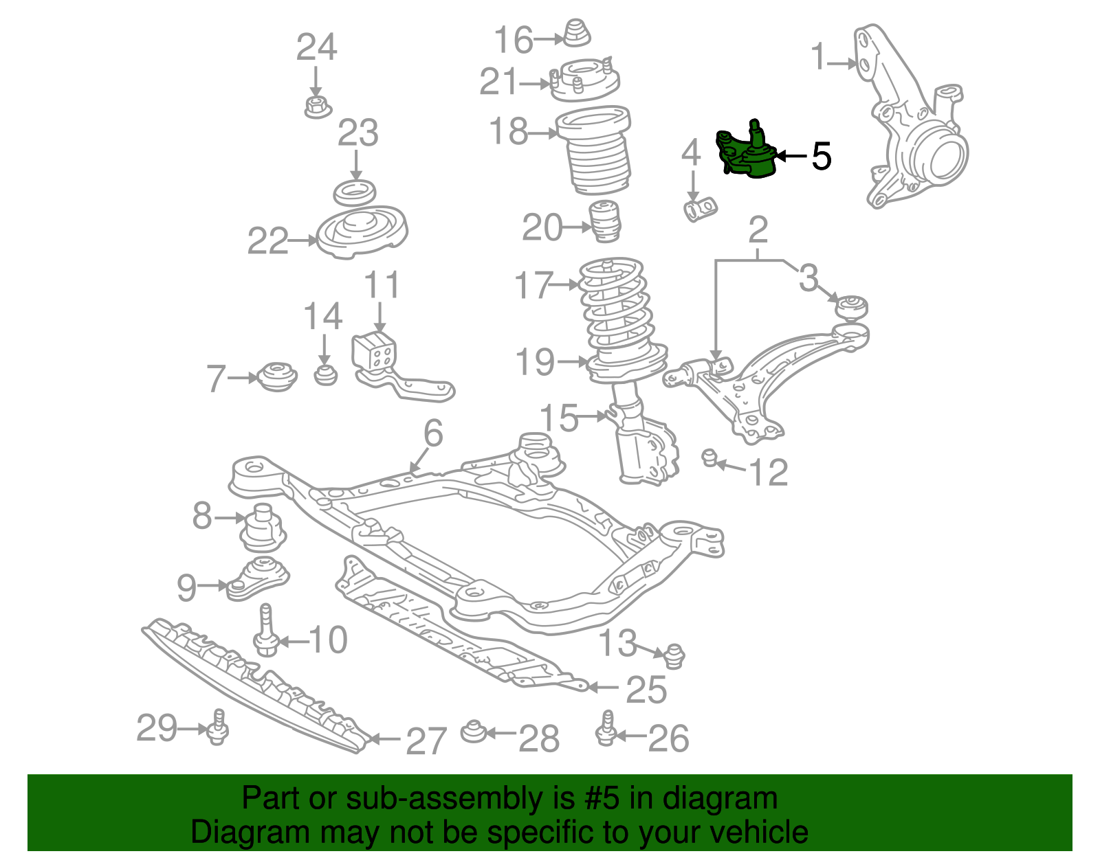 Genuine Toyota Ball Joint part# 43330-09051 for 1992-2004 Toyota ...