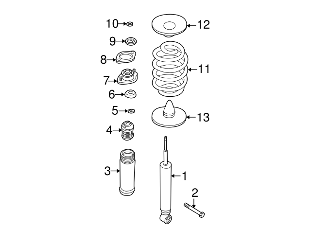 33-52-6-759-100 - Shock Absorber 2002-2005 BMW 325i | AutoNationParts.com