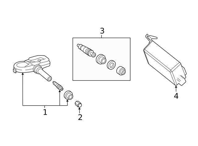 2019-2024 Lexus Tire Pressure Monitoring System Sensor 42607-06090 ...