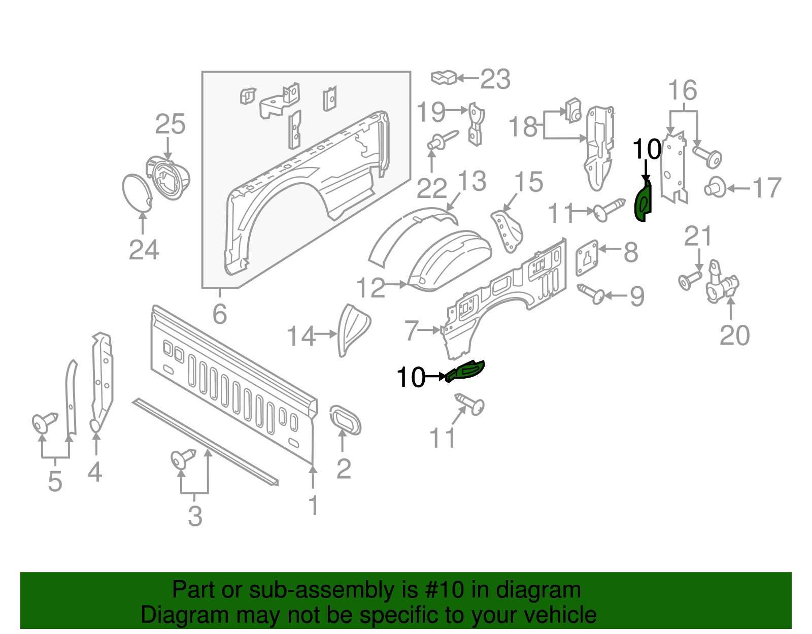 2016-2025 Ford OEM NEW 2015-2018 Ford F150 F250 F350 Bed Cleats Premium ...