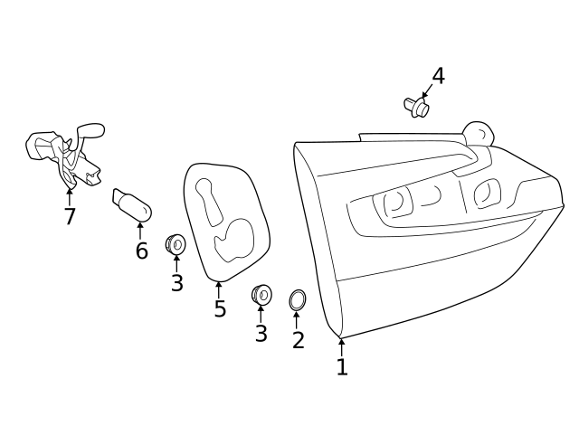 2019-2021 Subaru Forester Backup Lamp - Passenger Side (RH) 84912SJ080 ...