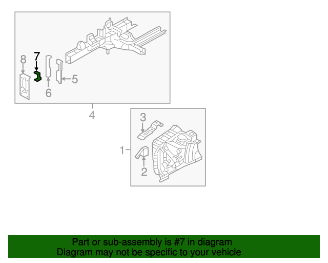 2012-2017 Hyundai Veloster Reinforced Plate 64781-2V000 | OEM Parts Online