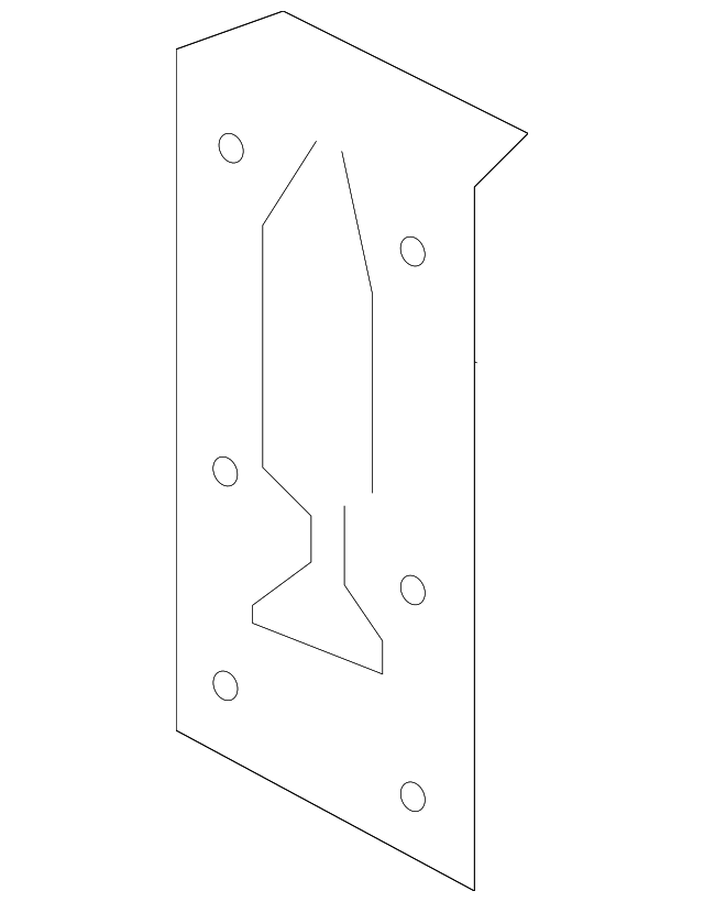 2012-2017 Hyundai Veloster Fender Rail Reinforcement Bracket 64625 ...