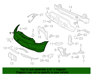 2014-2016 Porsche Cayman Bumper Cover 981-505-010-B1 | European OEM ...