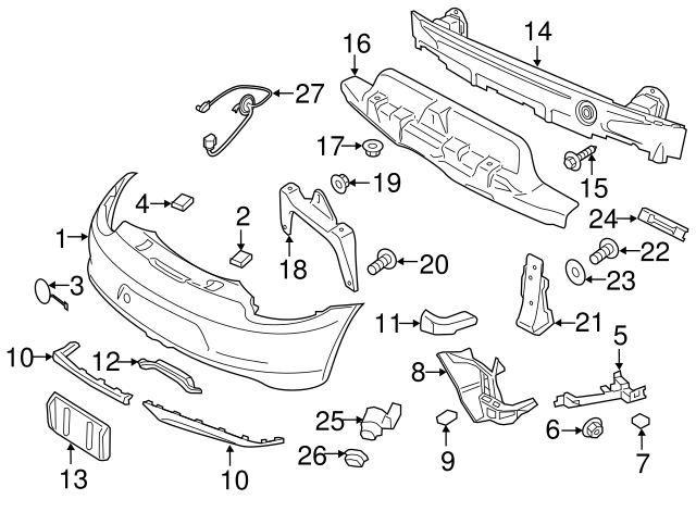 2014-2016 Porsche Cayman Bumper Cover 981-505-010-B1 | European OEM ...
