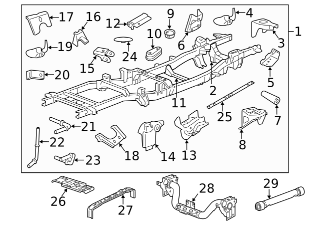 Frame 68461413AC | Mopar Estores