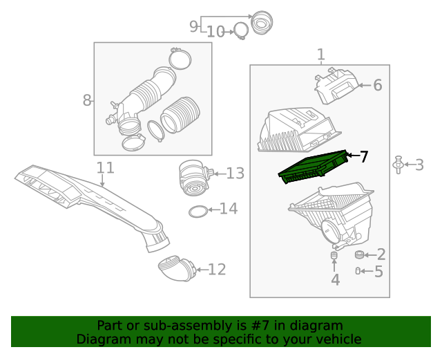 Genuine Air Filter for 2020-2023 Hyundai | Part# 28113-L1000 | Hyundai ...