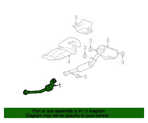 20909929 - 3-Way Catalytic Converter with Pipes, Shield, Flange, Clamp ...