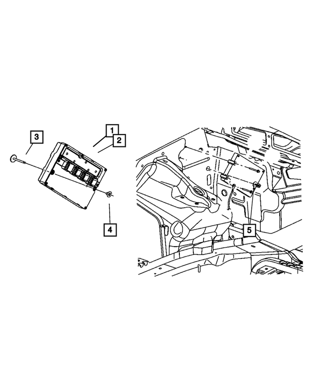 2005 Jeep Grand Cherokee Powertrain Control Module R6044515AE | Mopar ...
