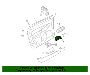 30716085 - Exterior Door Handle Cover 2007-2014 Volvo XC90 ...