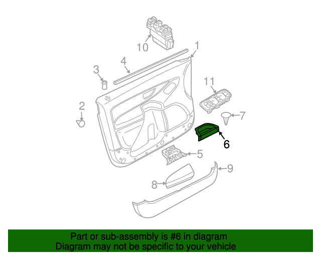 30716085 - Exterior Door Handle Cover 2007-2014 Volvo XC90 ...