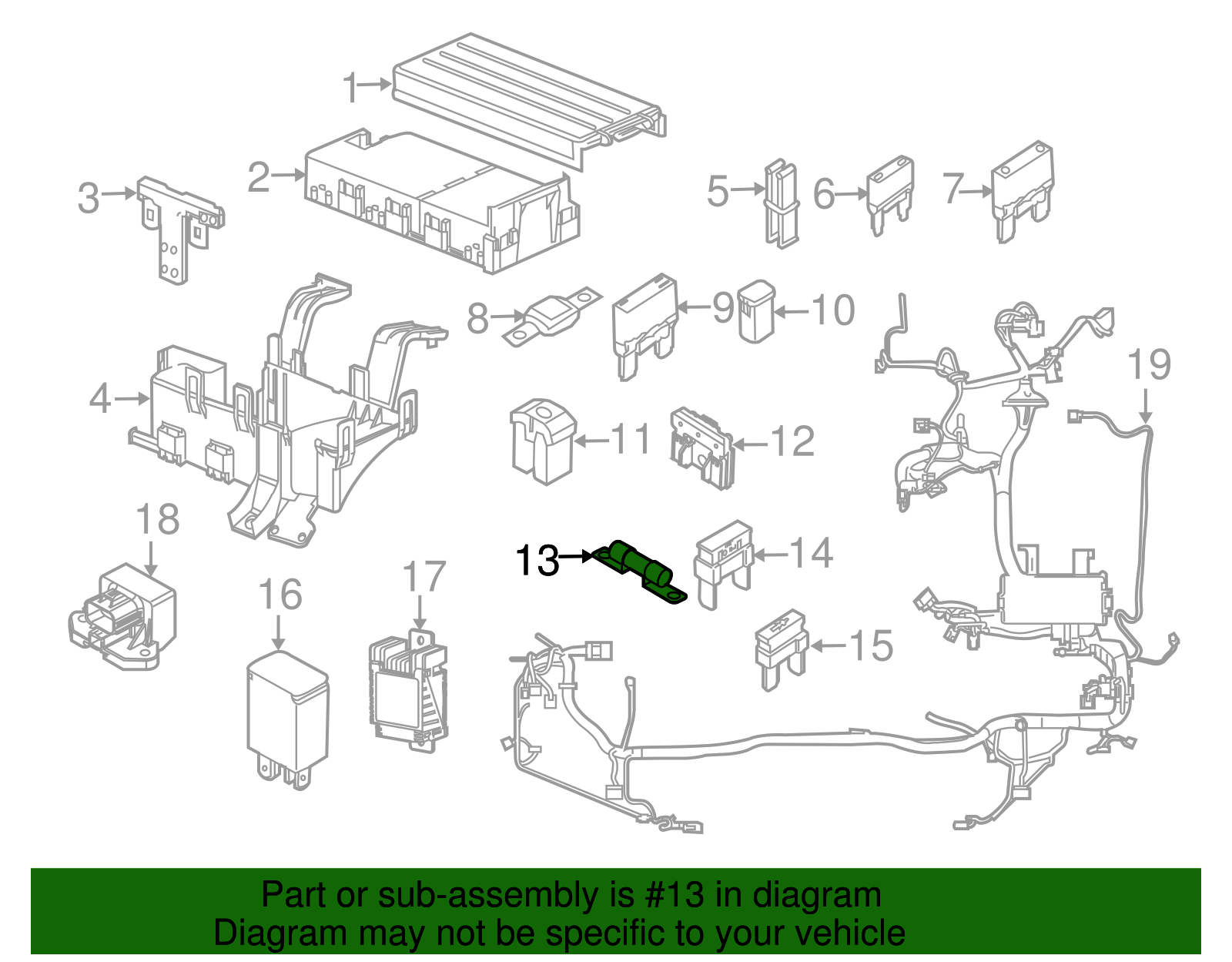2010-2012 Ford Motorcraft™ Circuit Breaker YH-1713 | OEM Parts Online