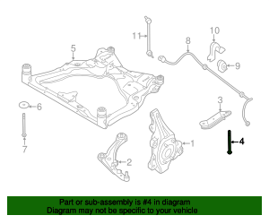2013-2020 Infiniti Stopper Bolt 54368-JA010 | OEM Parts Online