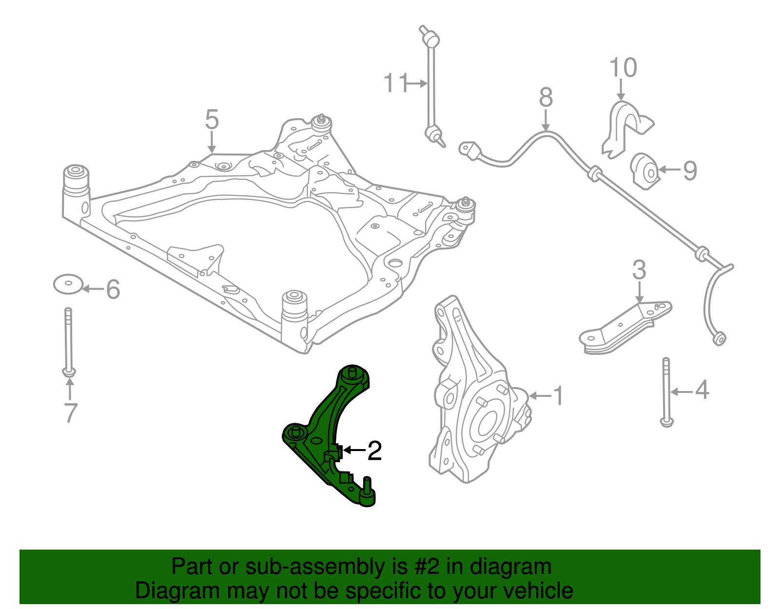 54500-3JA0D (545003ja0d) - 2013-2020 Infiniti Lower Control Arm ...