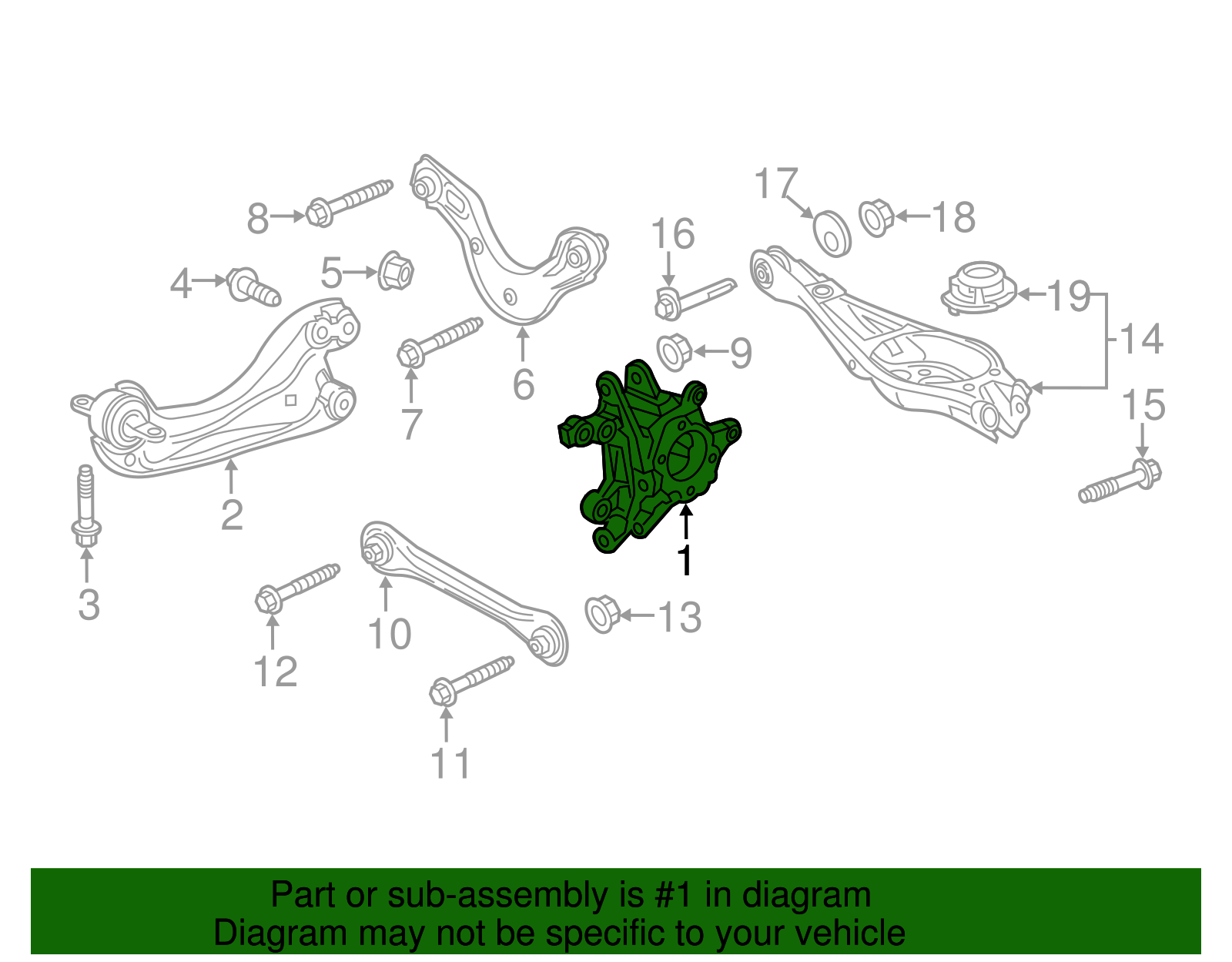 52210-TWA-A01 - 2018-2022 Honda Accord - Knuckle R Rear | Genuine Honda ...
