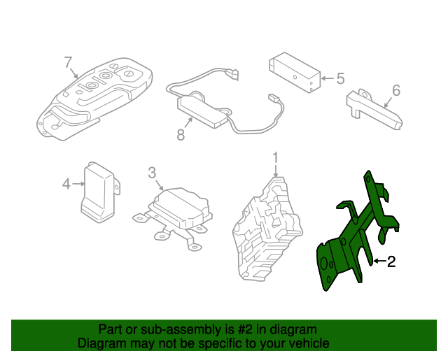 2017-2018 Ford Control Module hu5z15604v | TascaParts.com
