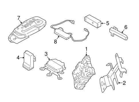 Keyless Entry Components for 2016 Lincoln MKX | TascaParts.com