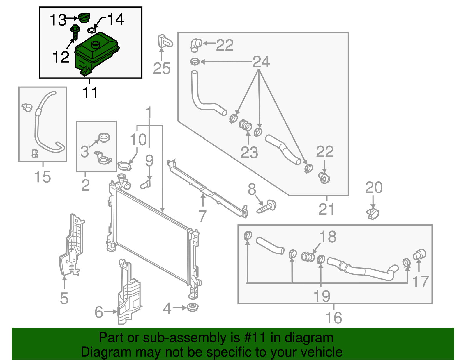 25430-D4000 - Reservoir Assembly 2016-2020 Kia | Kia.Parts Store