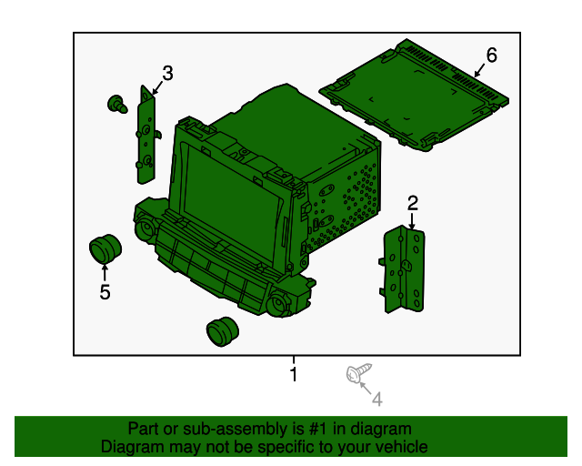 2018 Hyundai Tucson Radio Control Unit 96160-D3100-4X | AutoNationParts.com