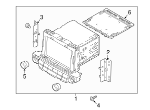 2018 Hyundai Tucson Radio Control Unit 96160-D3100-4X | AutoNationParts.com