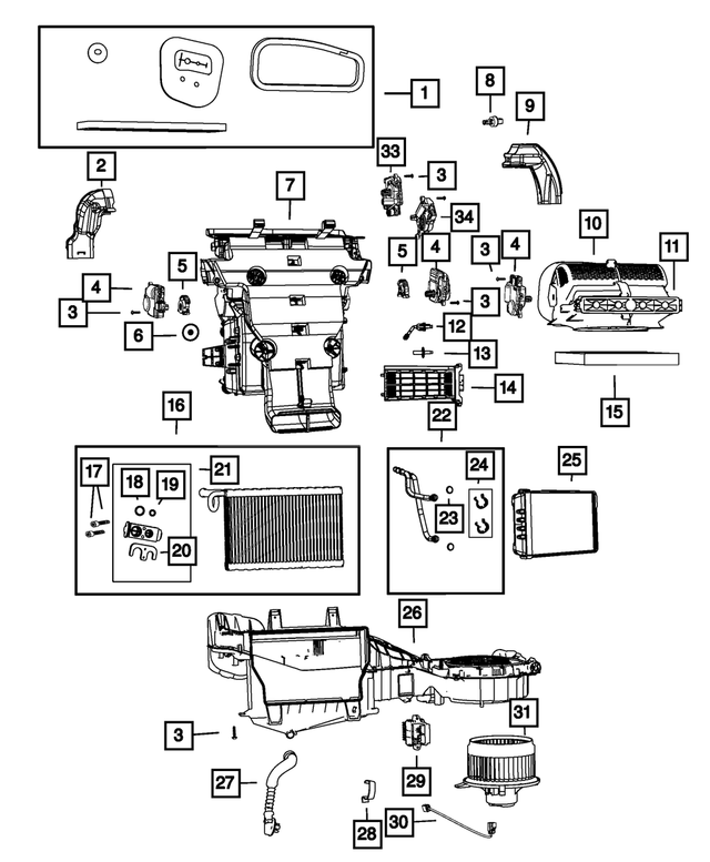 2014-2025 Mopar Mode Door Actuator 68224192AA | Mopar eStore