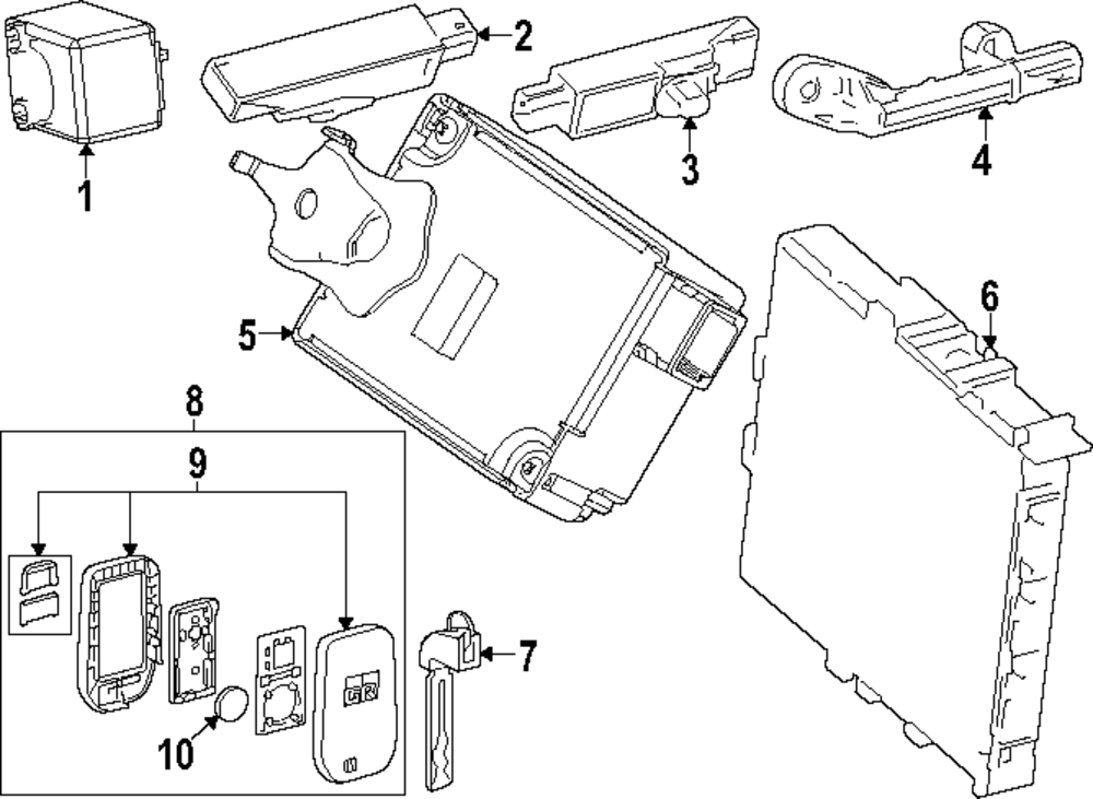 2023-2025 Toyota Vehicle Key 69515-K0010 | Toyota Parts Center