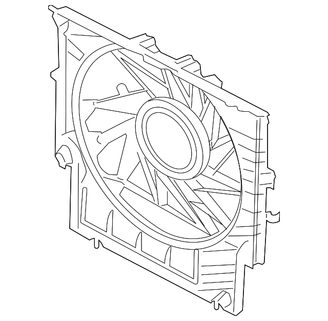 17427601676 - 2011-2018 BMW Fan Shroud (17-42-7-601-676) | BMW of South ...