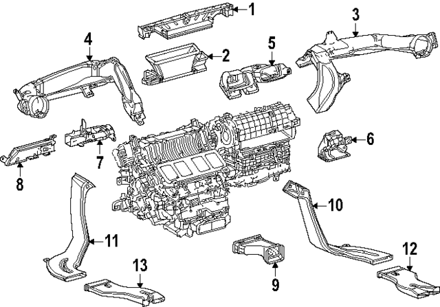 2024 Toyota Land Cruiser Outlet Duct 55845-60190 | Toyota Parts Center