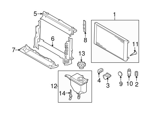 17117795138 - 2008-2010 BMW Radiator (17-11-7-795-138) | BMW of South ...