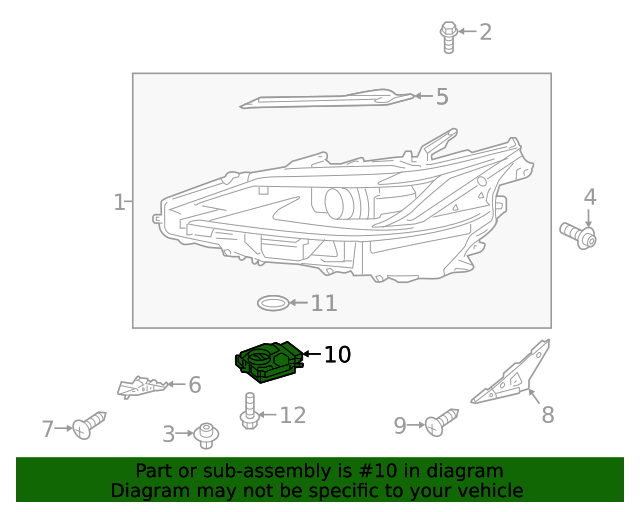 81016-33L80 - Headlight Control Module 2022-2024 Lexus ...