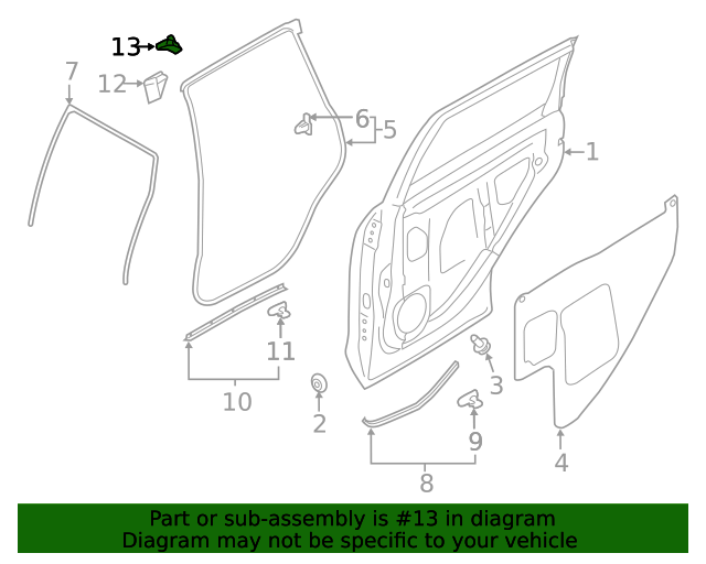 2019-2024 Subaru Forester Corner Trim 63563SJ240 | Subaru Parts Store
