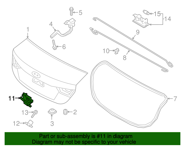 2018-2022 Hyundai Accent Lock 81230-A7030 | OEM Parts Online