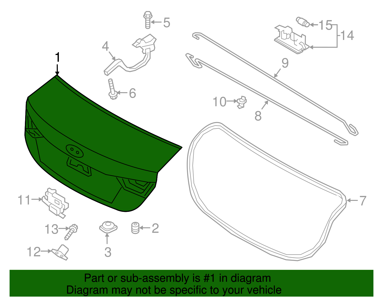 69200-J0000 - High-Quality Deck Lid for 2018-2022 Hyundai Accent ...