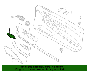 51-41-7-343-697 - Speaker Cover 2012-2018 BMW | AutoNationParts.com
