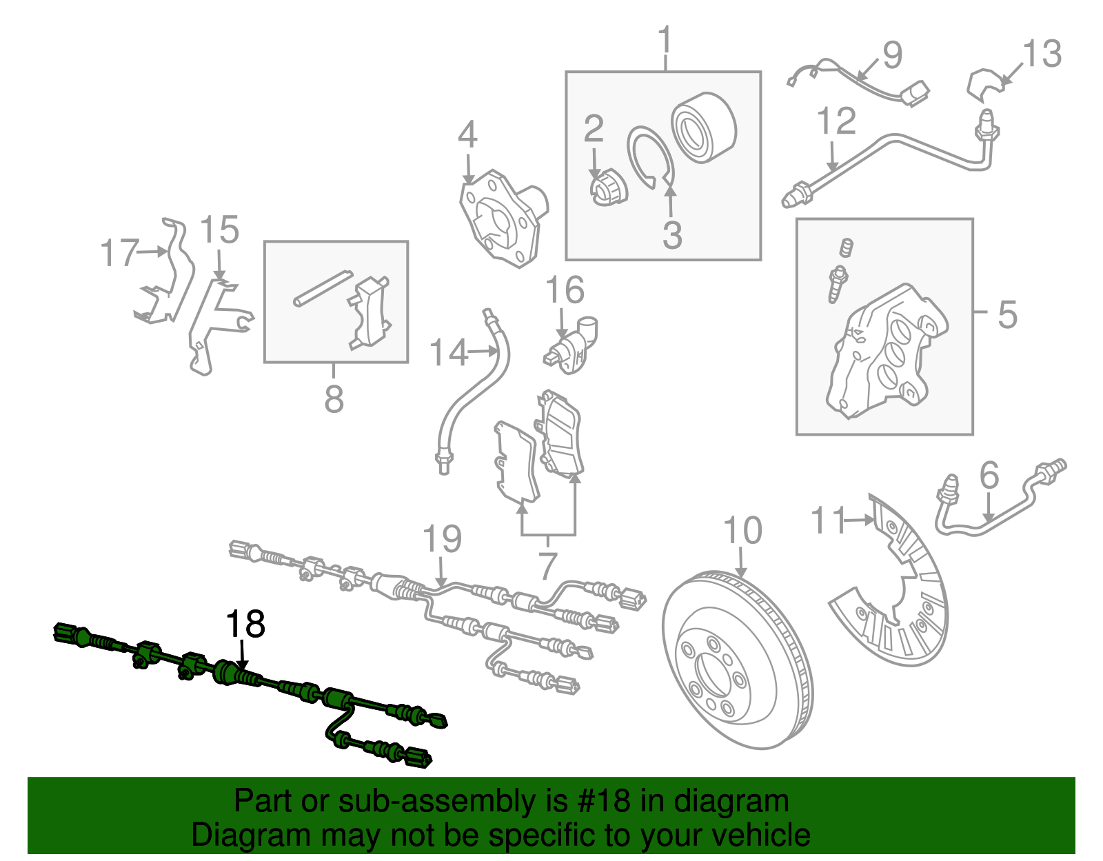 2004-2010 Volkswagen Touareg Sensor Harness 7L0-971-279 | VW Direct Parts