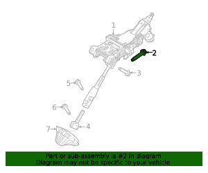 Genuine OEM Ford Part - Steering Column Bolt -W709942-S303 | Genuine ...