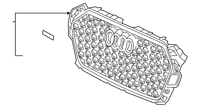 8W6-853-651-AK-WJF - Center Grille 2019-2020 Audi | Audi OEM Parts
