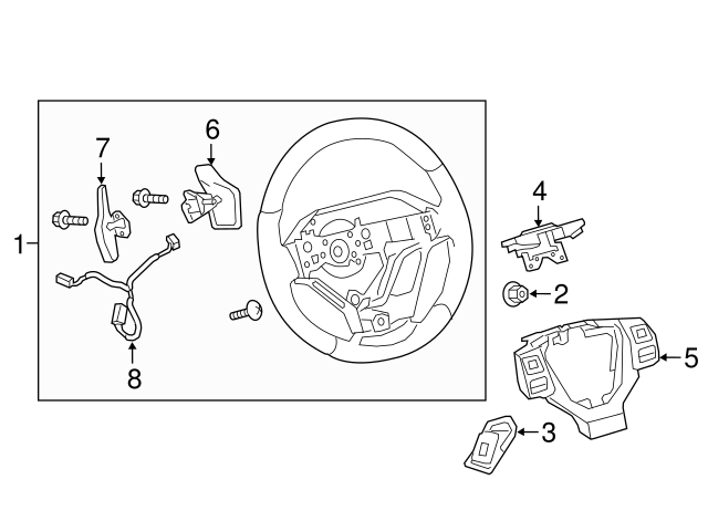 2018-2020 Lexus Steering Wheel 45100-53501-C1 | OEM Parts Online