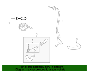 90301-52006 - Oil Cooler O-Ring - 2010-2012 Lexus HS250h | My L Parts